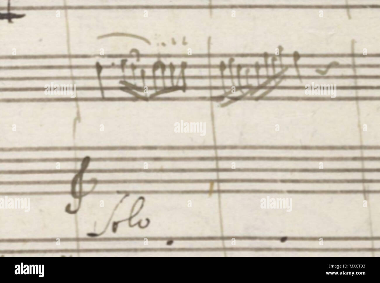 Manuscript hand classical music mozart hi-res stock photography and ...