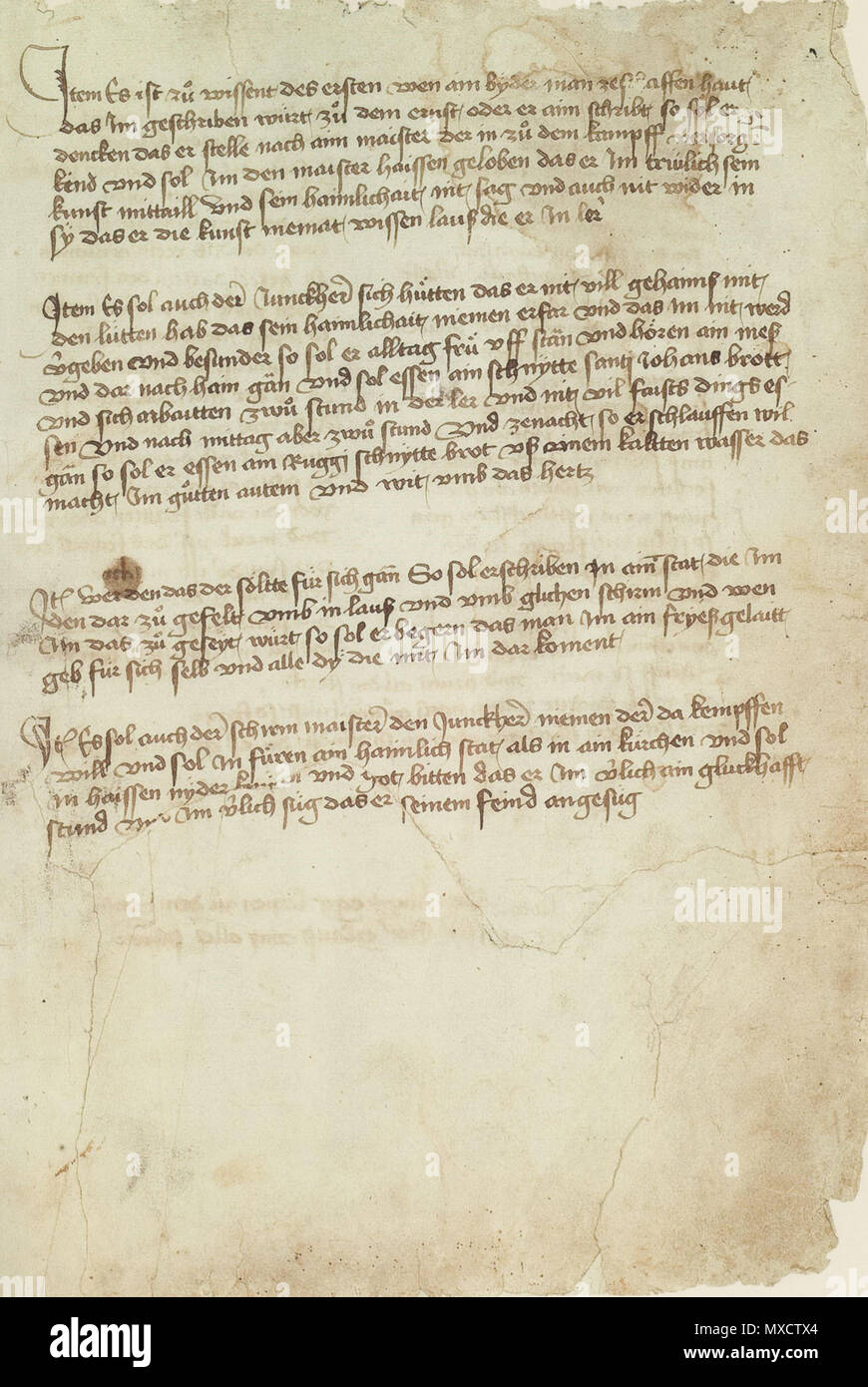 . English: The Ms.XIX.17-3 is a German fencing manual created by w:Hans ...