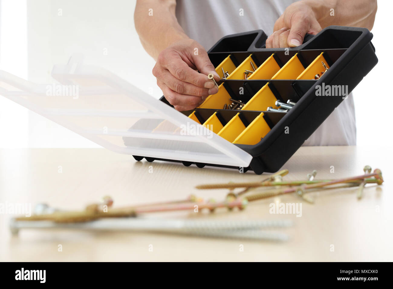 Storage box screws hi-res stock photography and images - Alamy