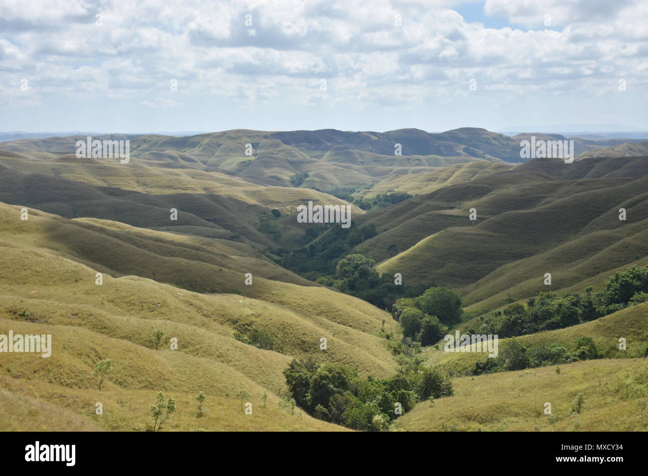 Scenery of Warinding Hills, in East Sumba Stock Photo - Alamy
