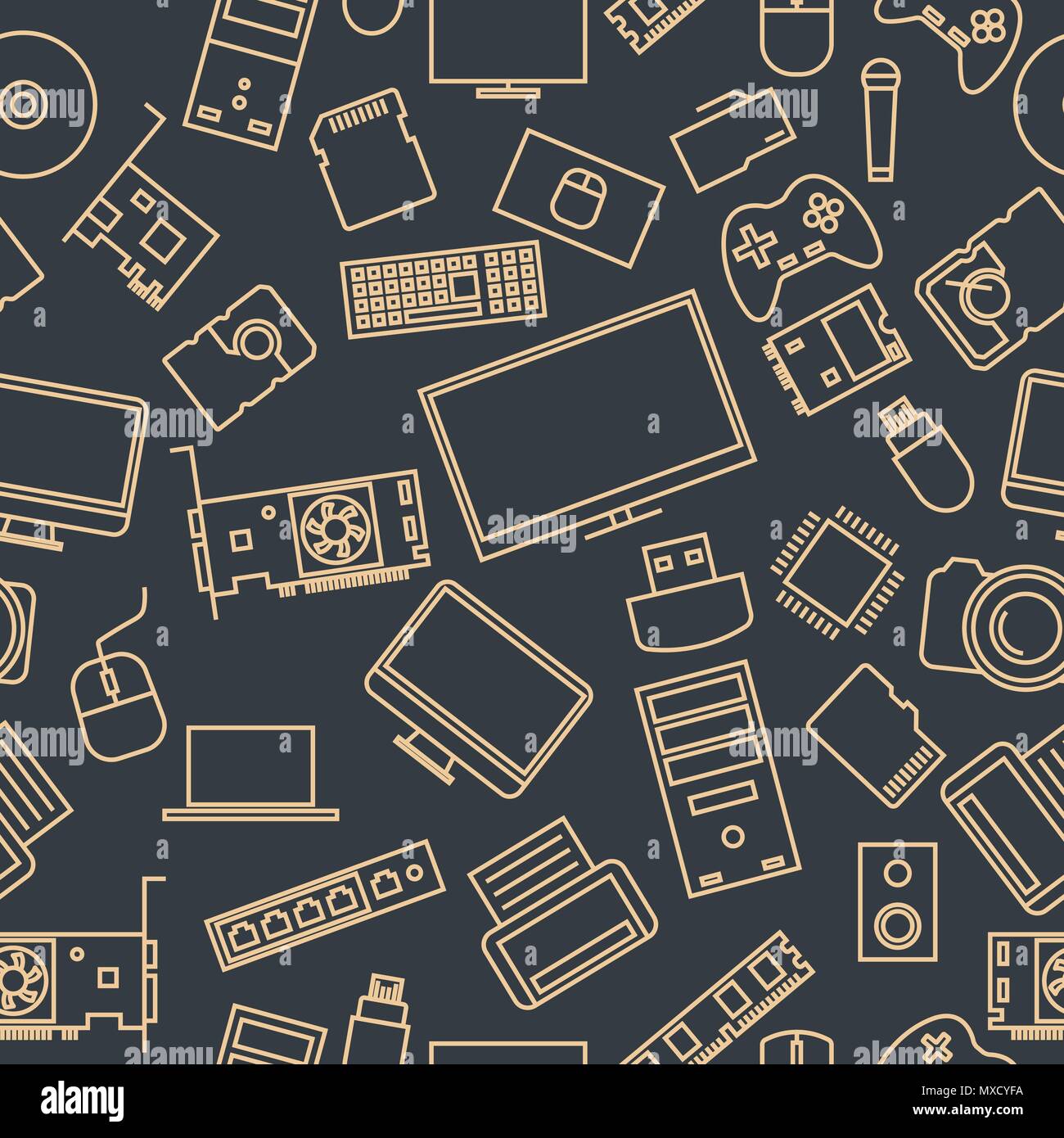 Wallpaper computer Stock Vector Images - Alamy