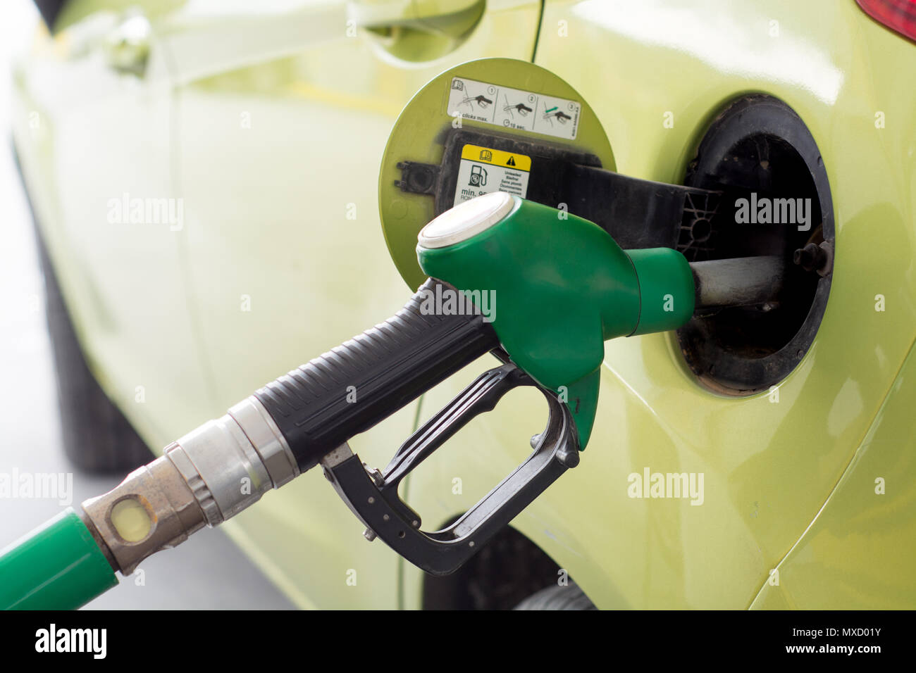 Car refueling on a petrol station Stock Photo - Alamy