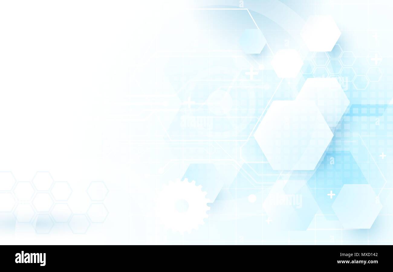 Abstract blue technology digital hi tech hexagons concept background Stock Vector Image & Art ...