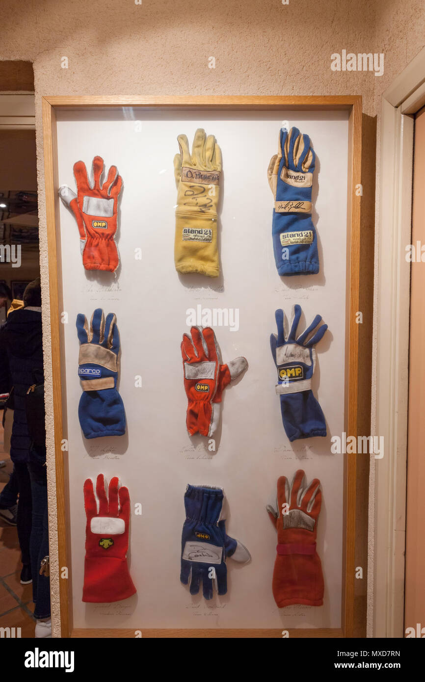 Formula 1 racing gloves on display in Monaco Top Cars Collection ...