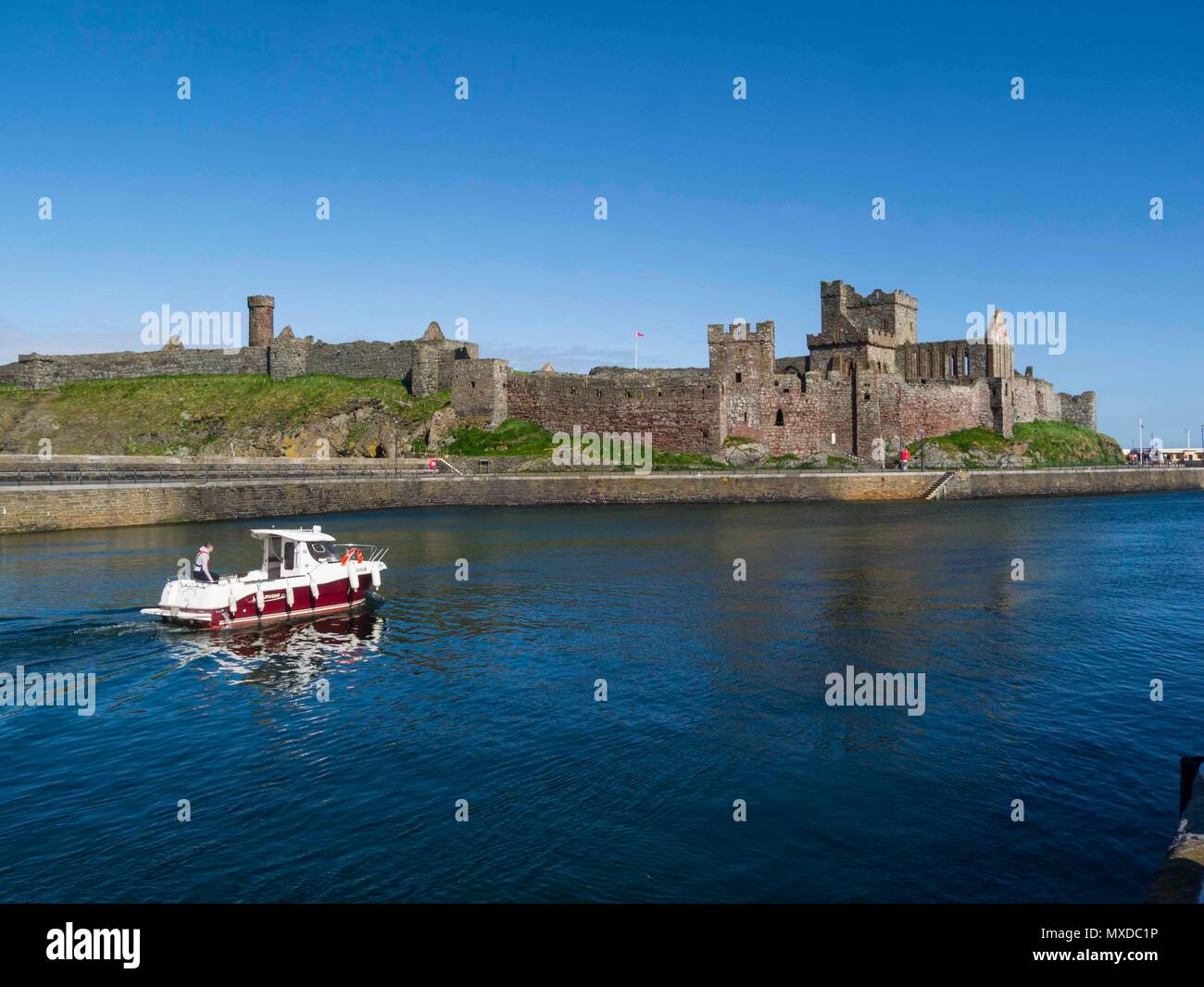 Past the imposing peel castle hi-res stock photography and images - Alamy