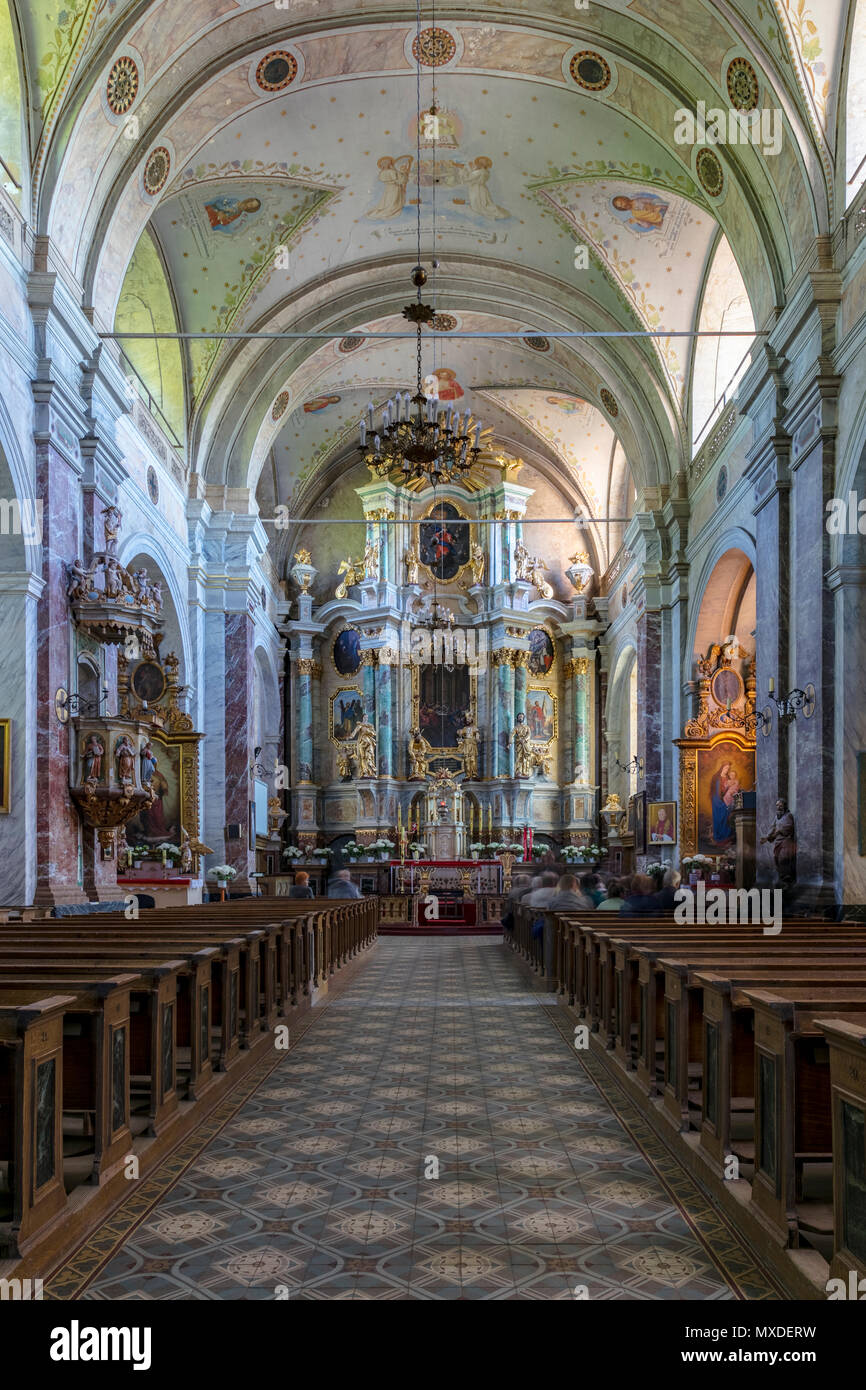 Baroque church interior hi-res stock photography and images - Alamy