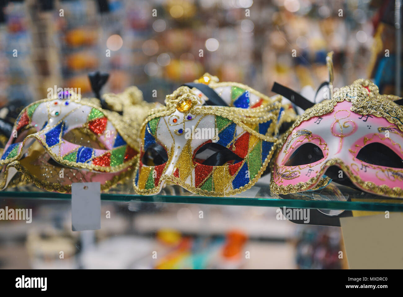 Venetian masks in a shop in Venice Stock Photo - Alamy