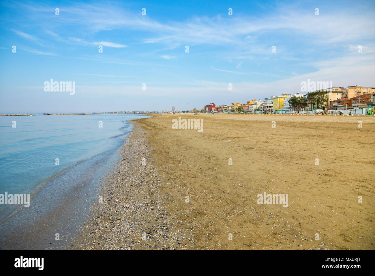 A beach in Adriatic sea in Rimini Stock Photo - Alamy