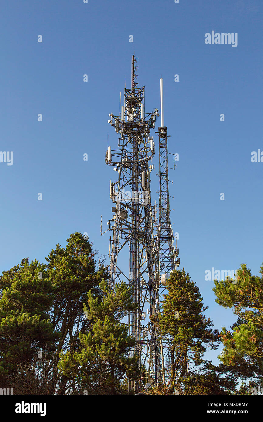 Kilvey Hill transmitting station was built at the summit of Kilvey Hill ...