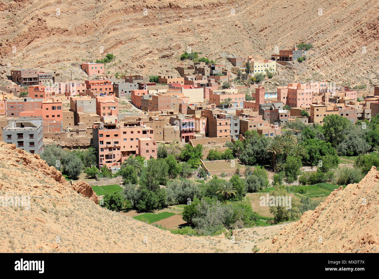 Tinerhir (Tinghir) , Todra Gorge Valley, Morocco Stock Photo - Alamy