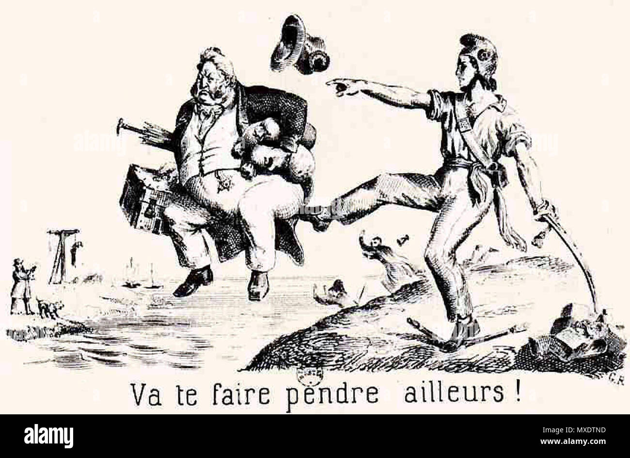 423 Monogrammist G.R., Paris 1848, Pack dich, Illustration zu dem ...