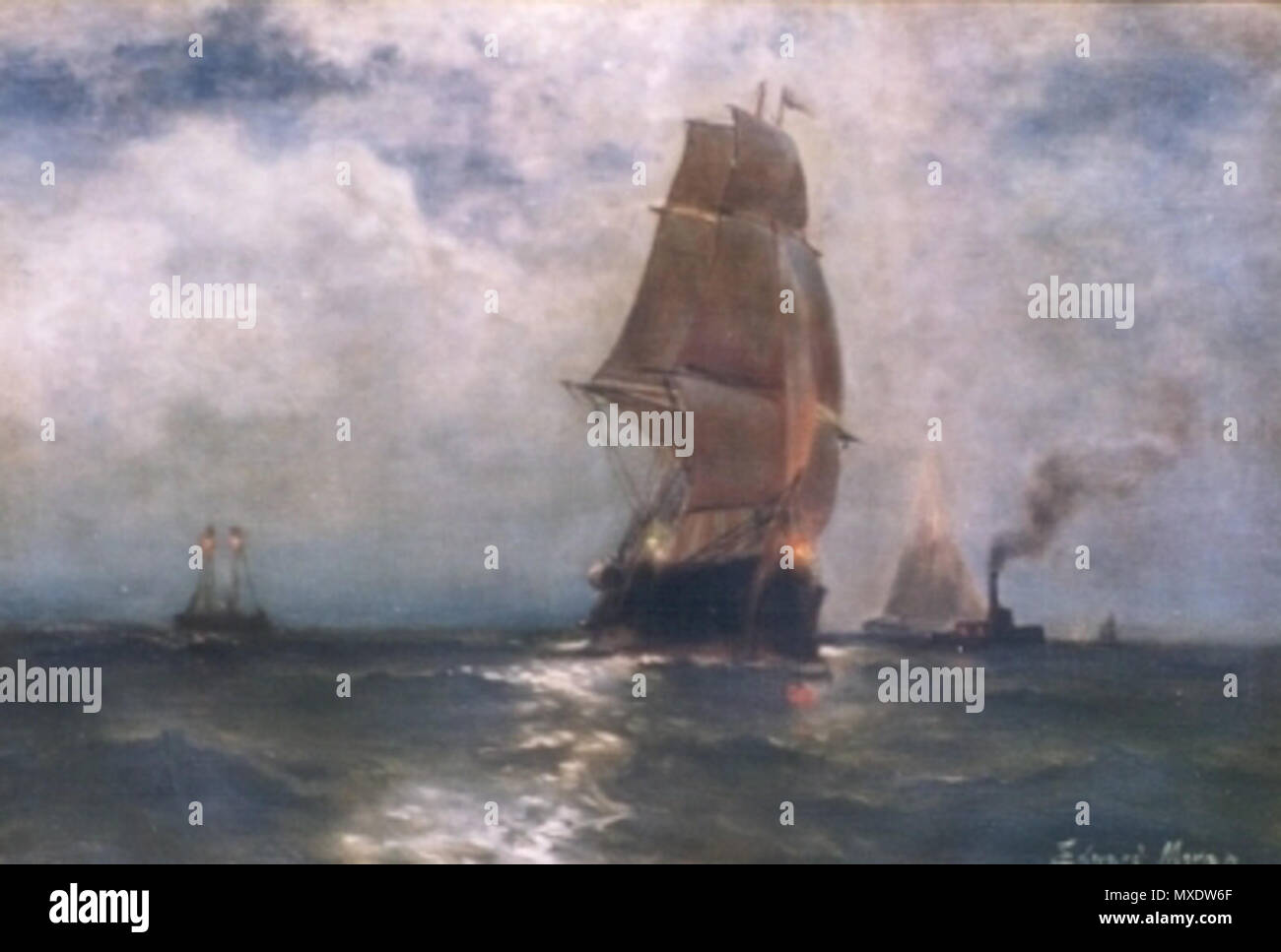 . Heading Out . circa 1880s. Edward Moran (1829–1901) Alternative names ...