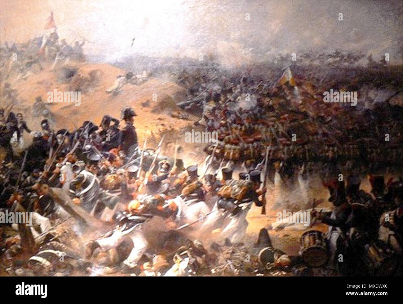 . English: French assault on the Great Redoubt at the battle of ...