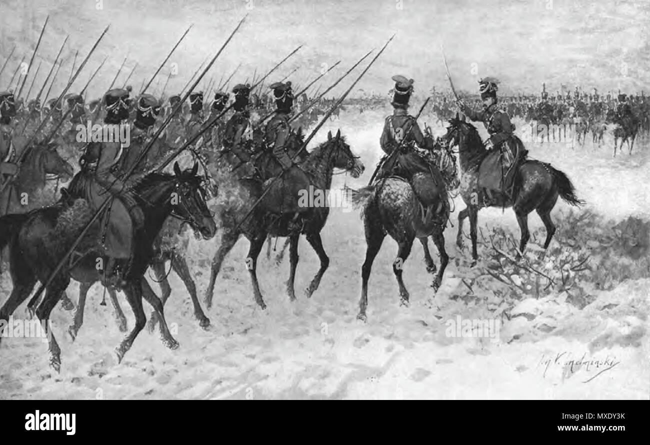 . English: Cossacks. As irregular cavalry, these horsemen of the ...