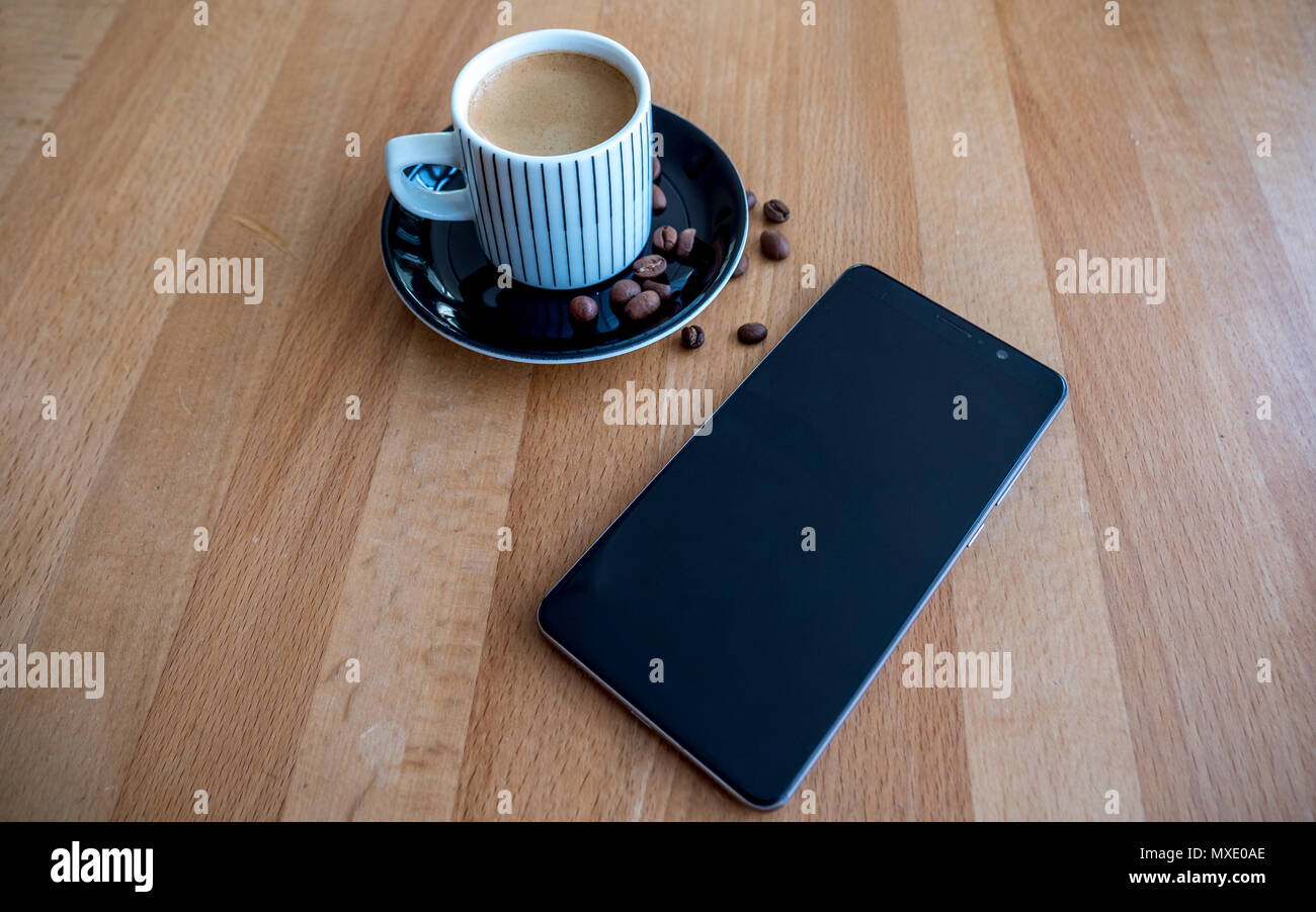 Besides coffee hi-res stock photography and images - Alamy