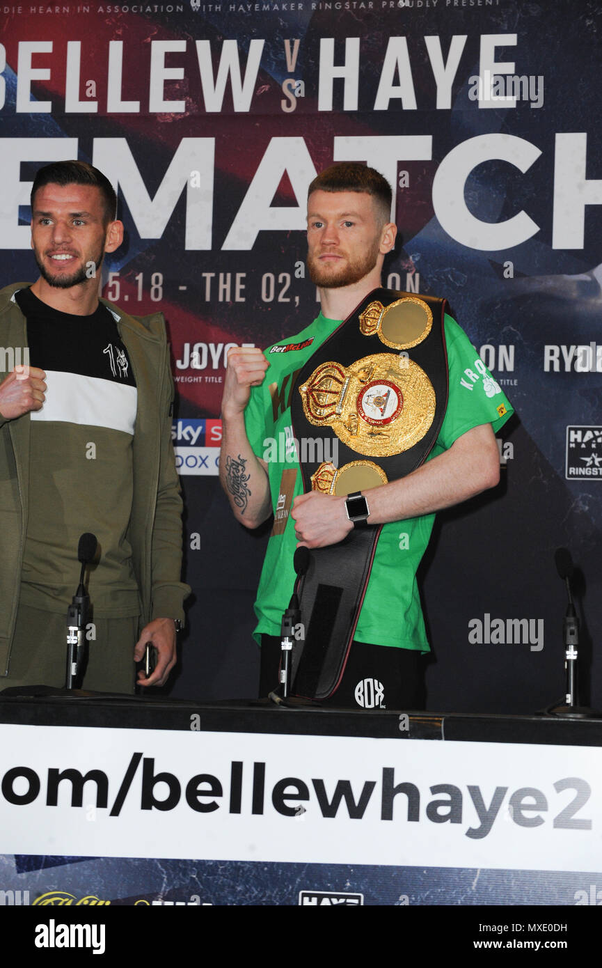 Tony Bellew v David Haye boxing press conference at the Westminister ...