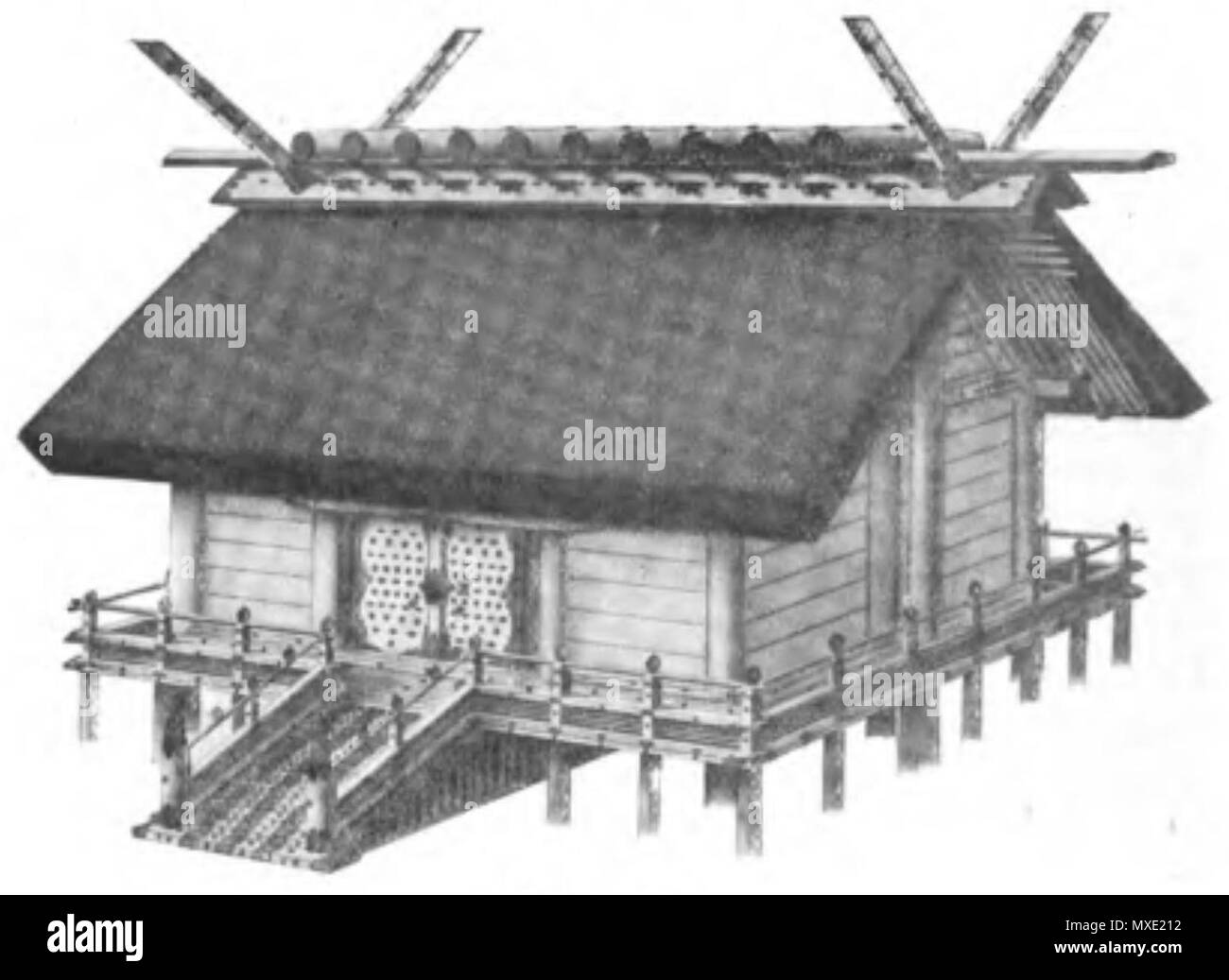 . English: Shrine at Ise. 1896. William George Aston 445 Nihongi by ...