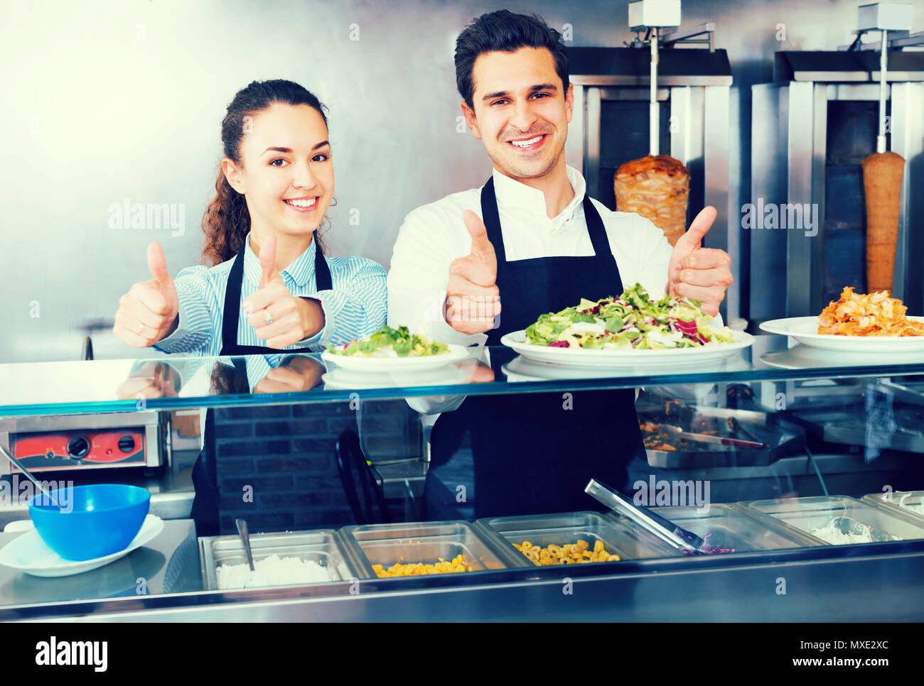 Happy Restaurant Employee