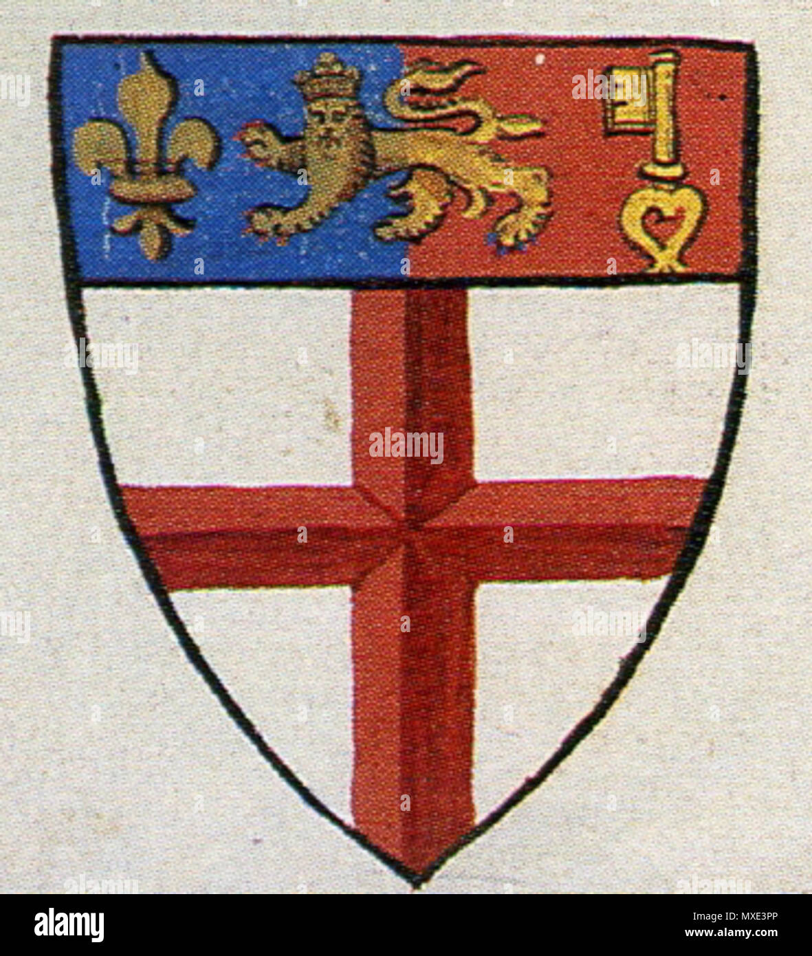 . An image of the coat of arms of the Norroy King of Arms from a 1595 ...