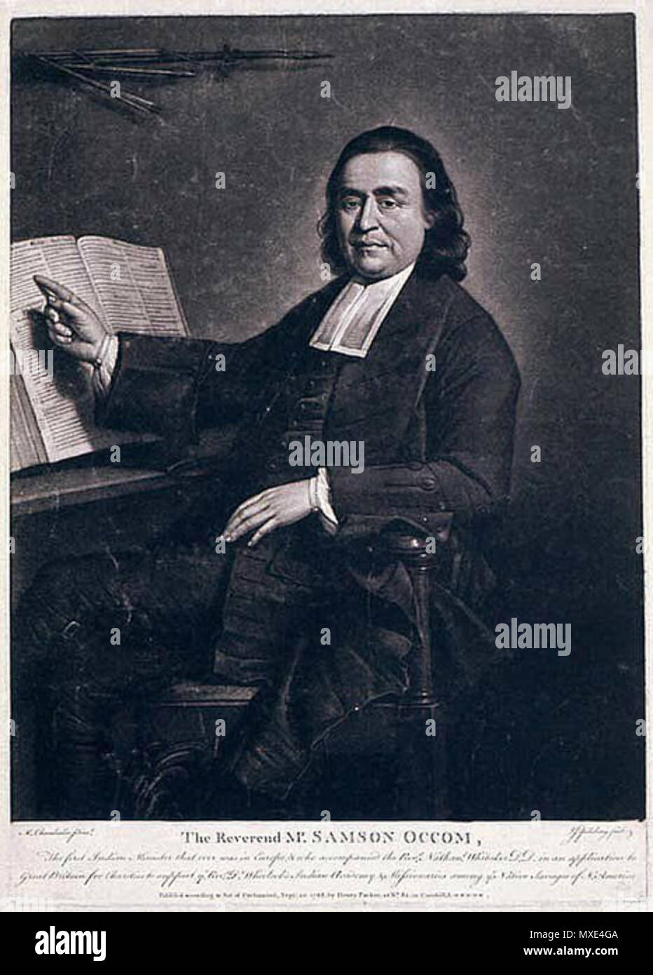452 Rev Samson Occom Stock Photo - Alamy