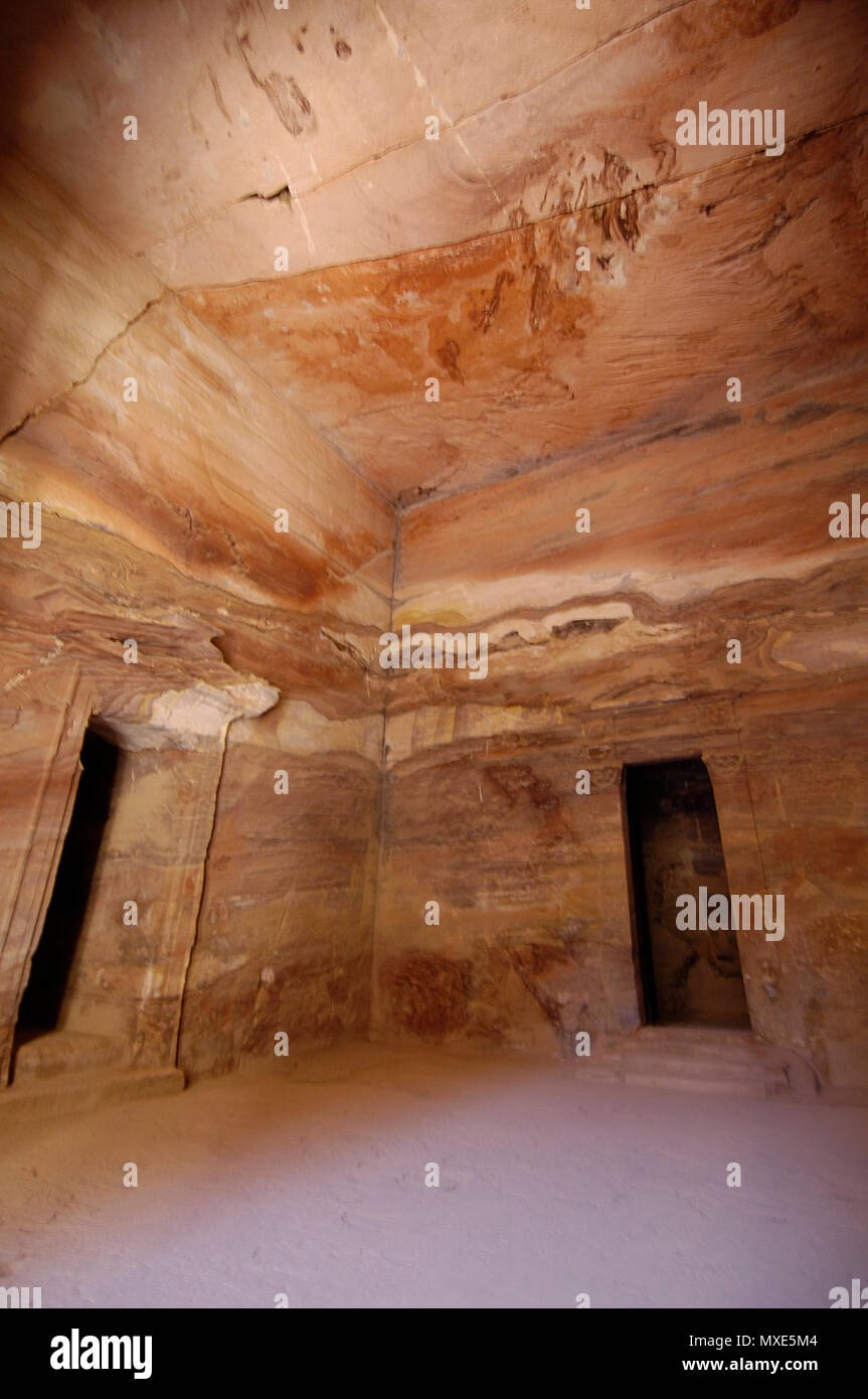 Inside Treasury Petra Jordan High Resolution Stock Photography and ...