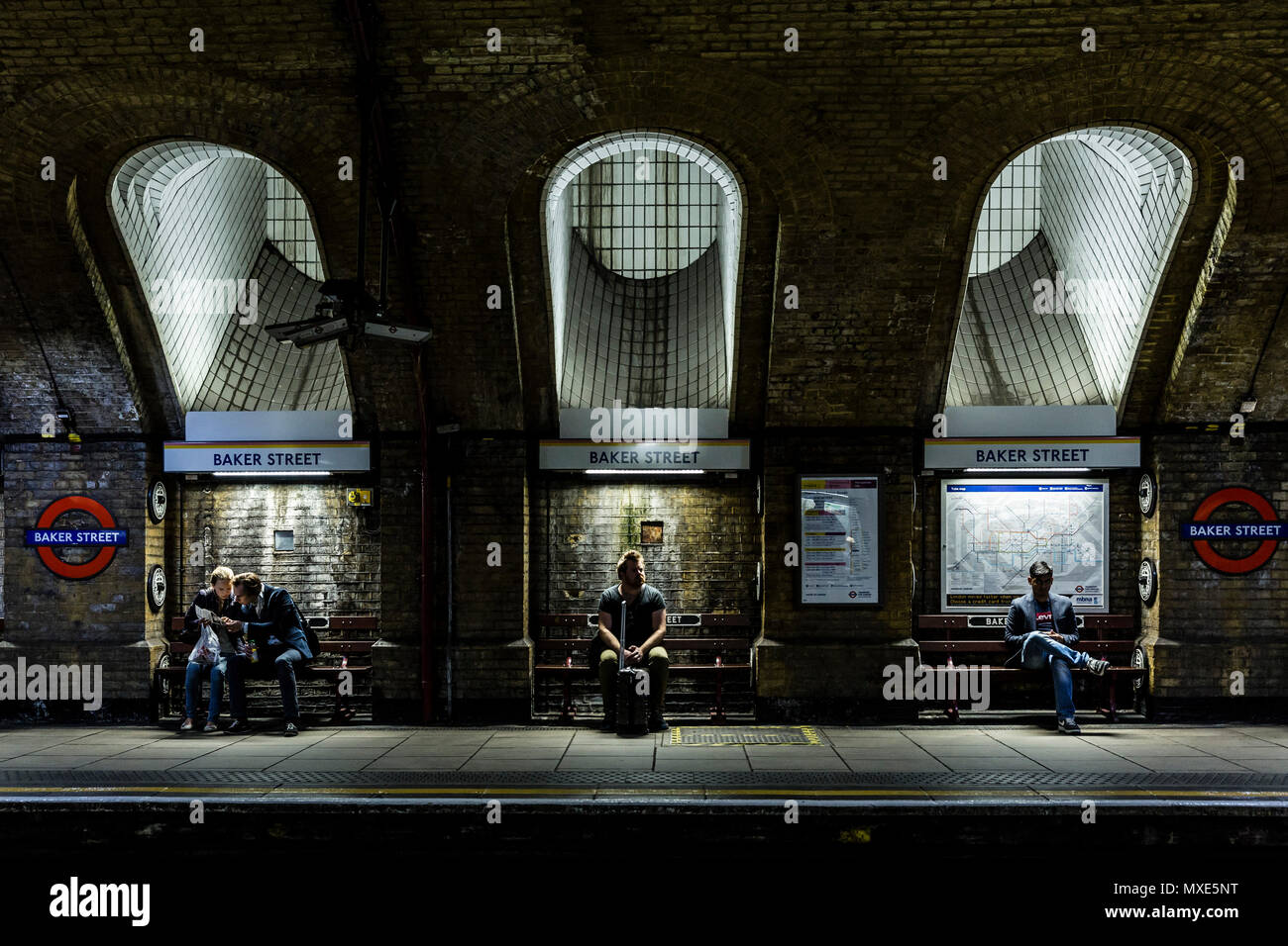 Baker Street Underground Station, London, UK Stock Photo - Alamy