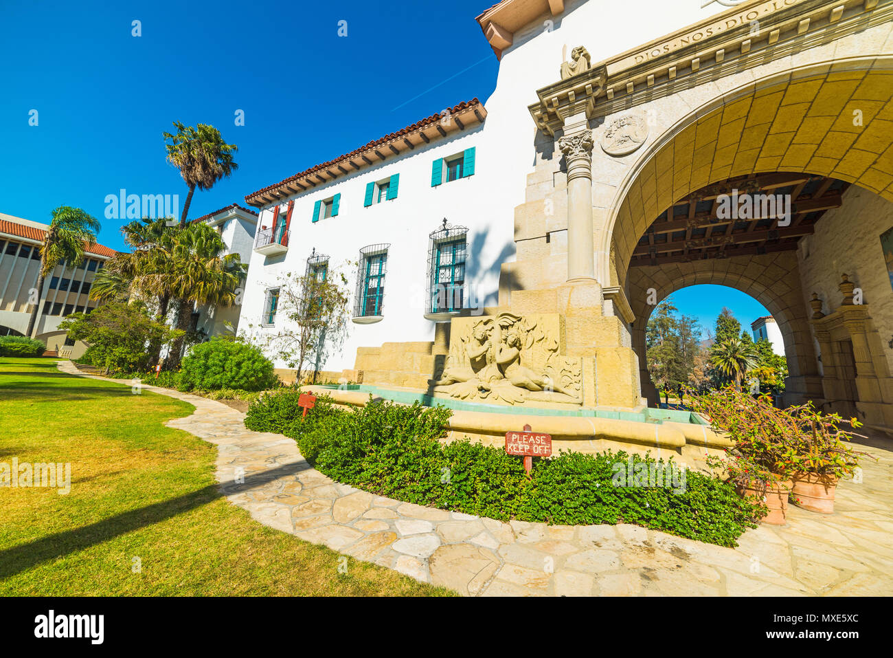Santa Barbara county courthouse Stock Photo - Alamy