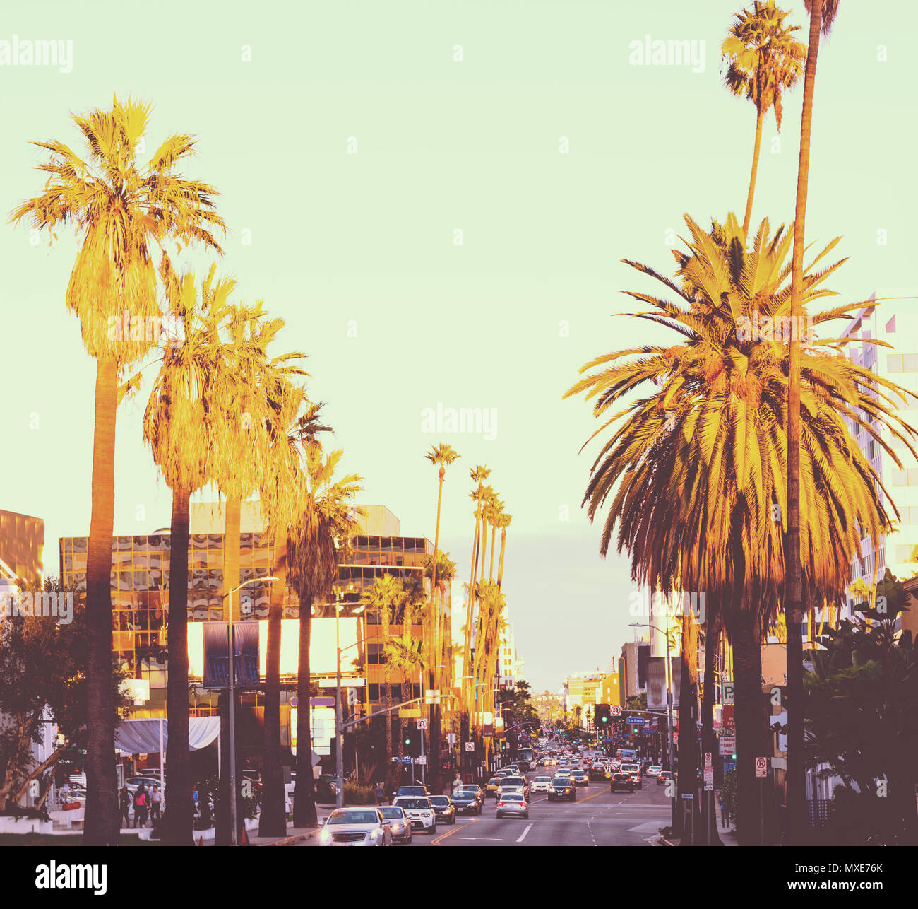 Hollywood California Sunset Blvd Stock Photos & Hollywood California ...