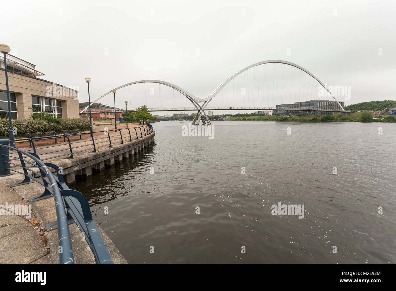 Infinity Bridge on the River Tees at Stockton on Tees,England,UK Stock ...