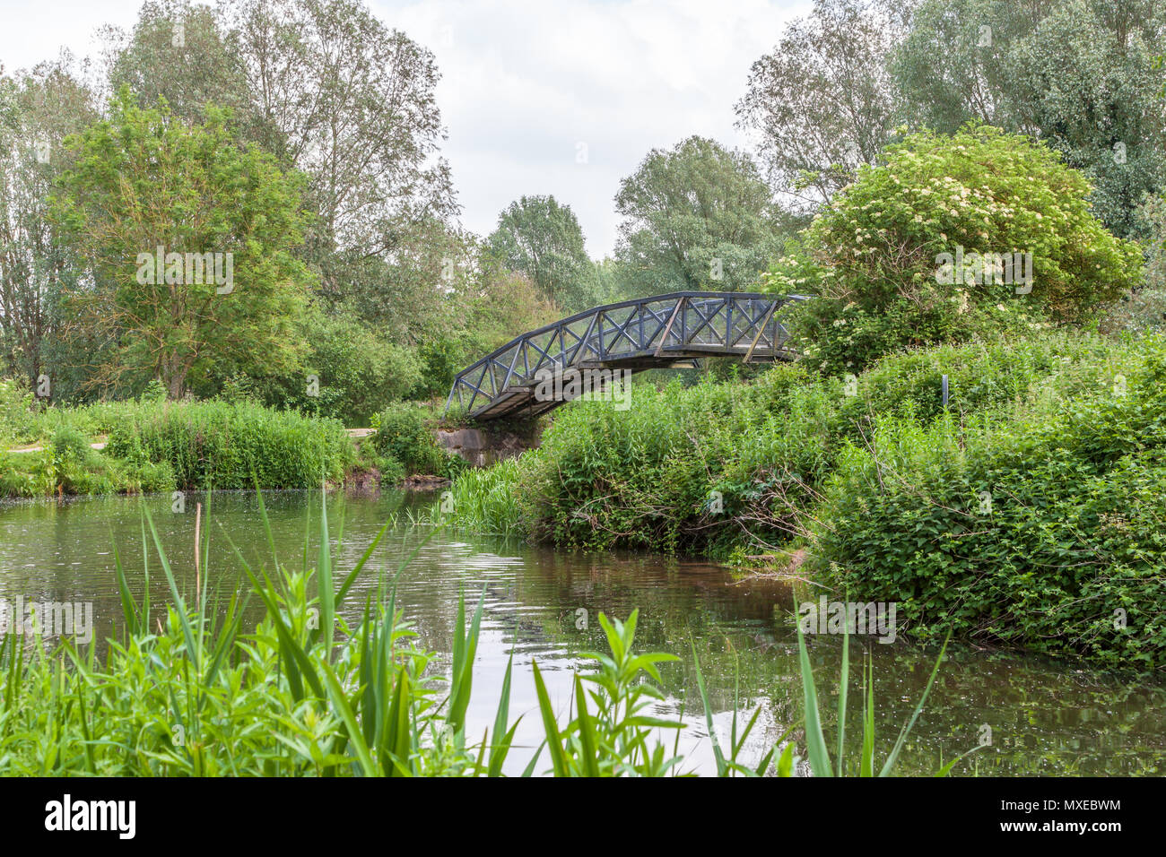 Bridge footbridge river hi-res stock photography and images - Alamy