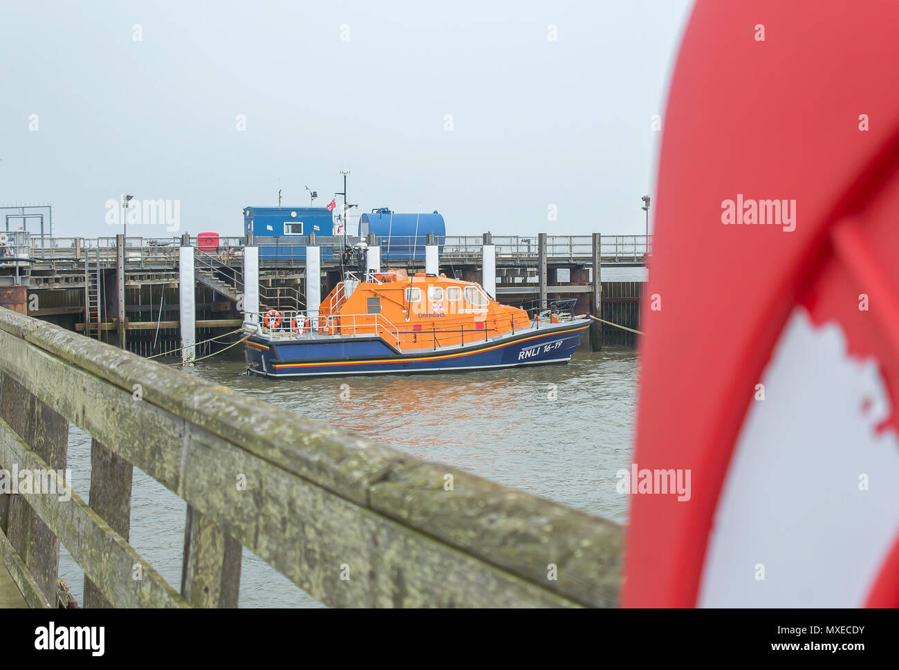 The RNLI Lifeboat Sitting in the Pier Harbour at Clacton June 2018 ...