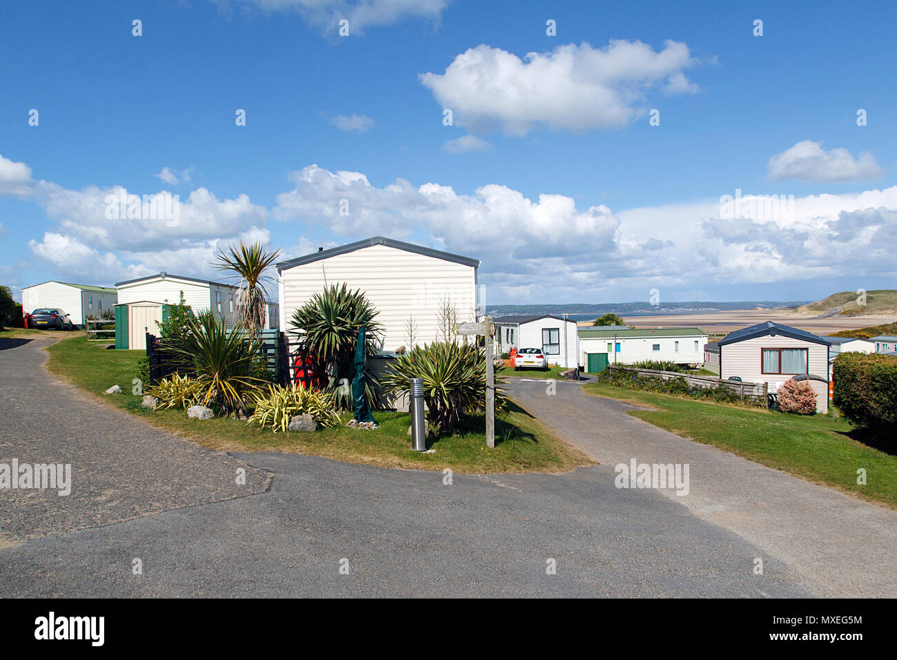 Static caravan in trailer park hi-res stock photography and images - Alamy