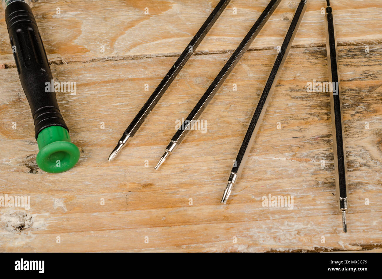 Small precision screwdrivers as used to repair watches and clocks Stock ...