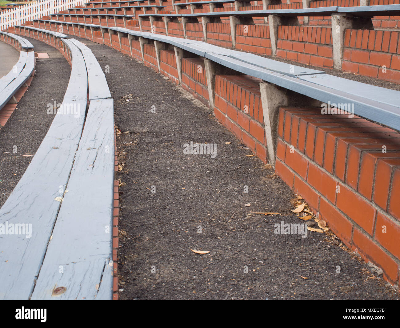 Rows Of Seating At The Basin Reserve Stock Photo - Alamy