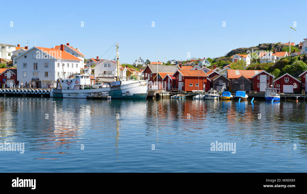 Grundsund, Sweden - May 19, 2018: Travel documentary of everyday life ...