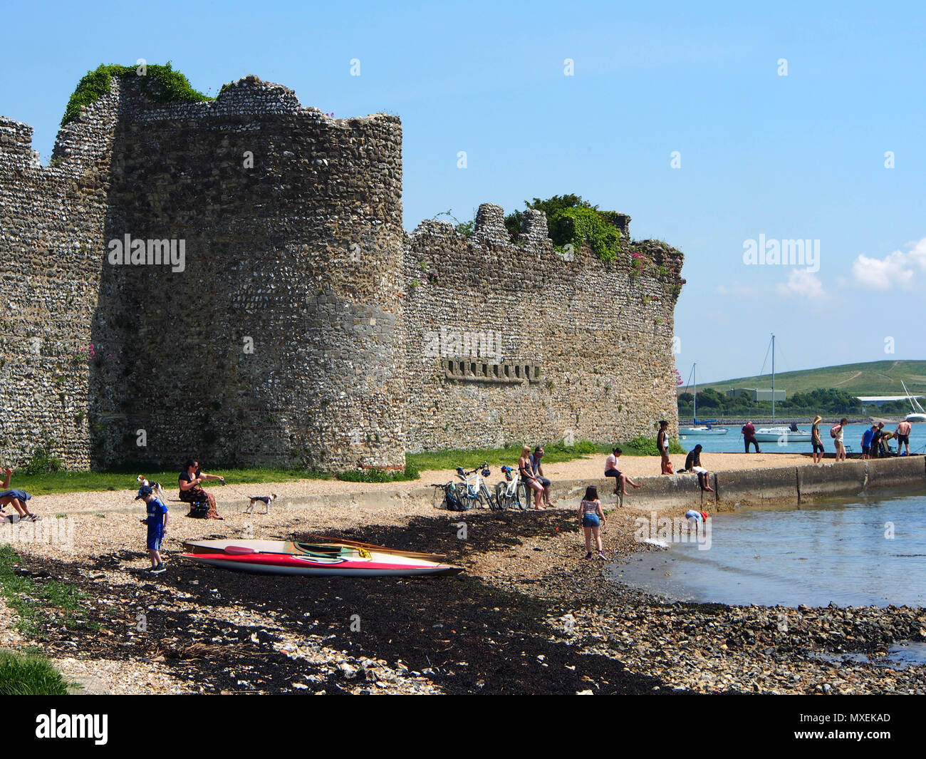 Portchester castle family hi-res stock photography and images - Alamy