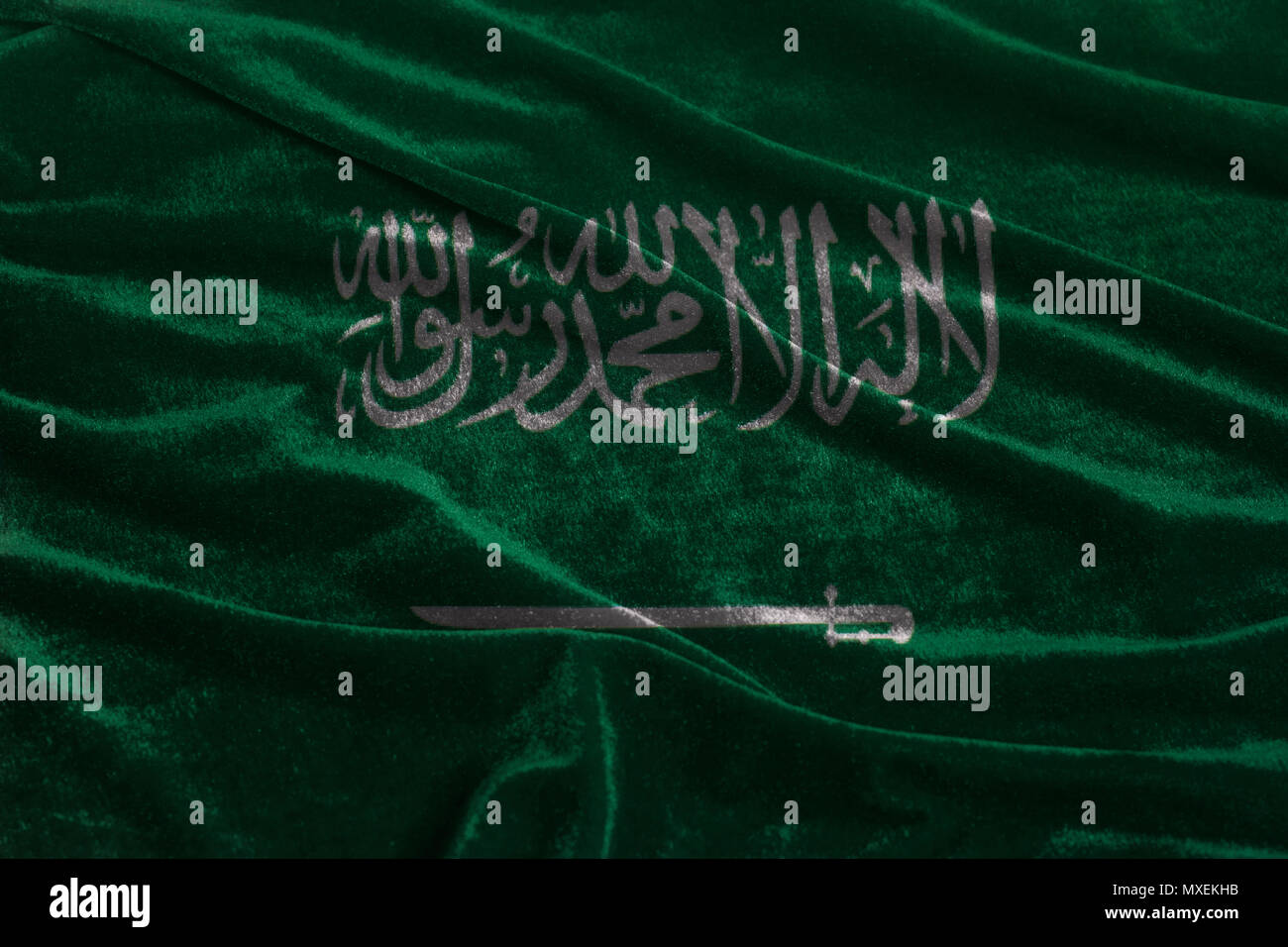 Waving saudi arabian flag hi-res stock photography and images - Alamy