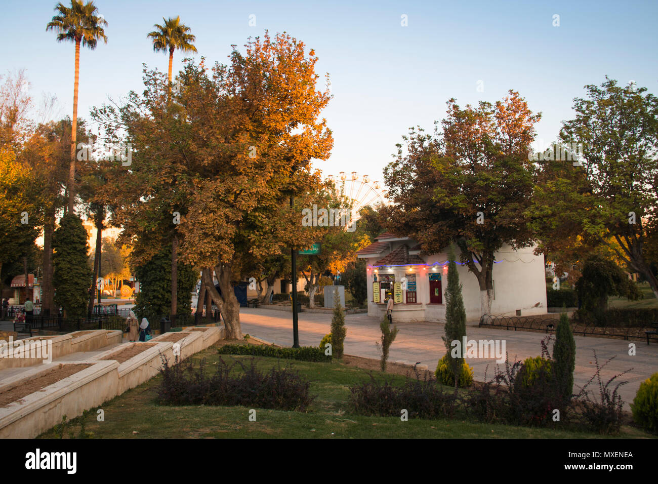 SHIRAZ, IRAN - NOVEMBER 2017: The Azadi park is a popular place for ...
