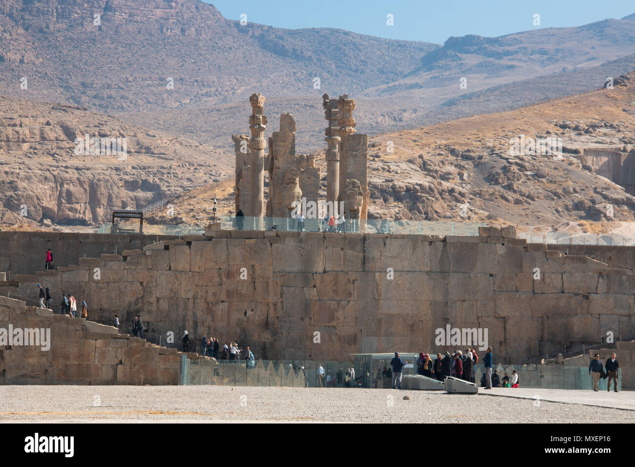 PERSEPOLIS, IRAN - NOVEMBER 2017: The Ancient city Persepolis was once ...
