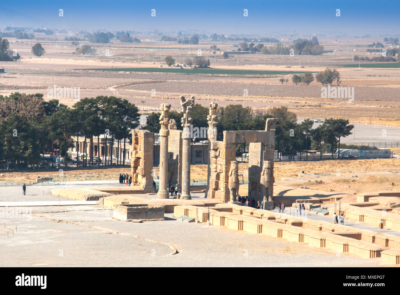 PERSEPOLIS, IRAN - NOVEMBER 2017: Gate of all nations at the Ancient ...