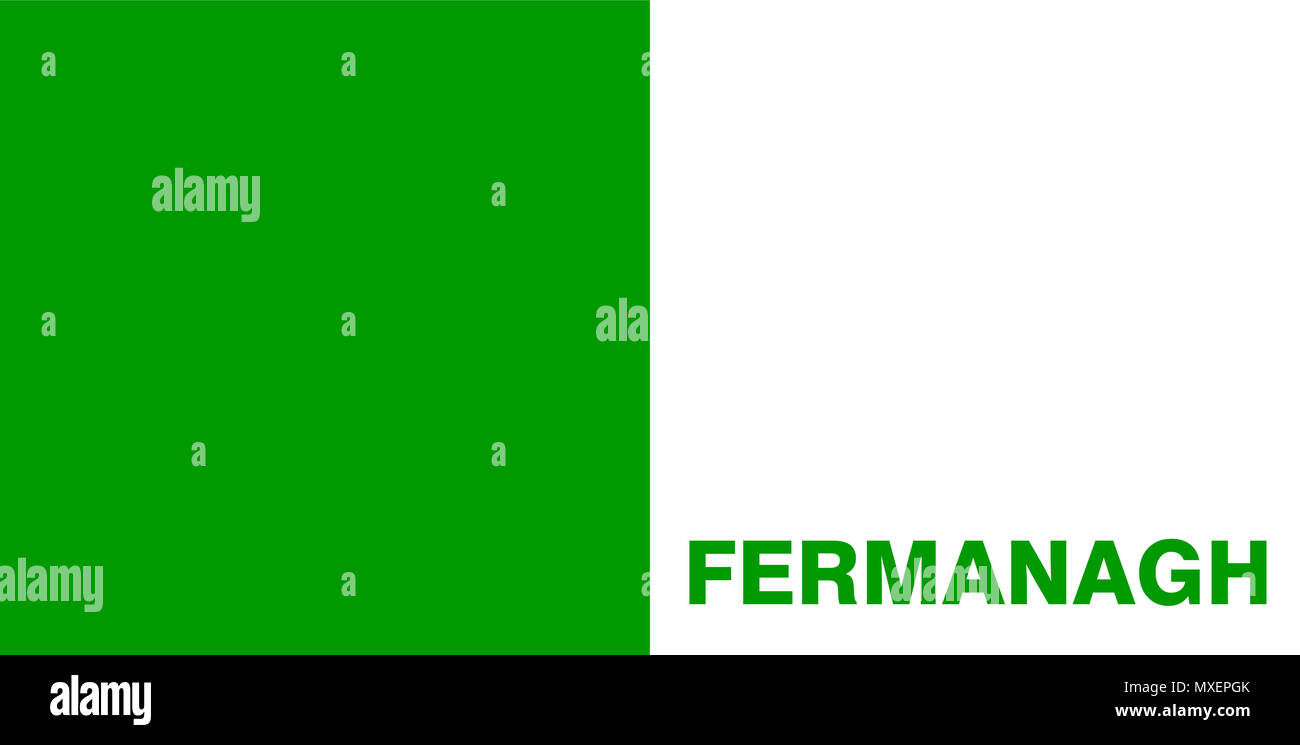 fermanagh county flag northern ireland united kingdom symbol Stock ...