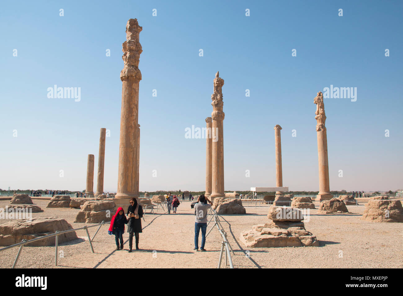 PERSEPOLIS, IRAN - NOVEMBER 2017: The Ancient city Persepolis was once ...