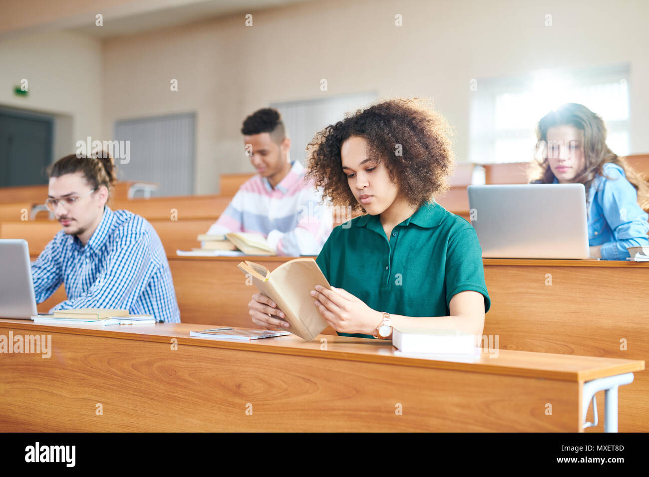 Student at college Stock Photo - Alamy