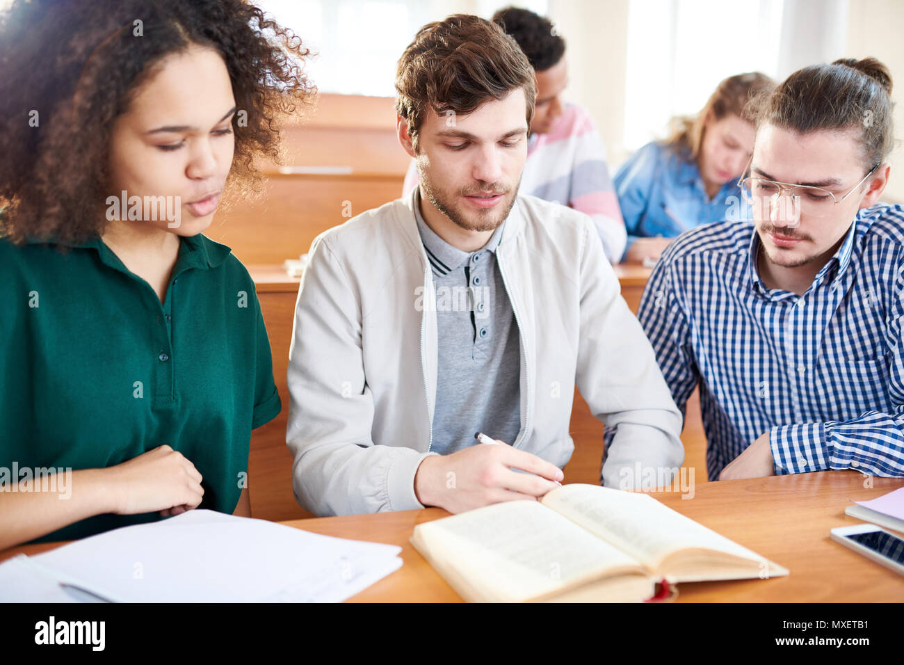 Study at college Stock Photo - Alamy