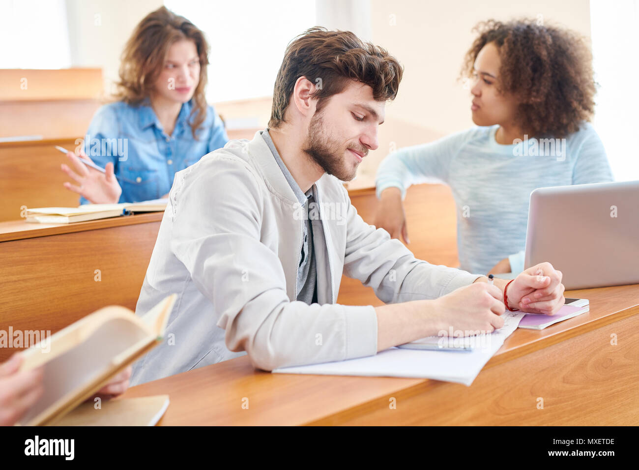 Student at work Stock Photo - Alamy