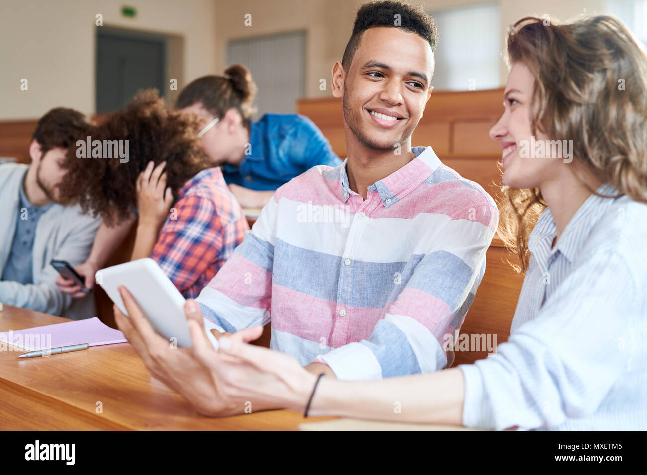 Work day at university Stock Photo - Alamy