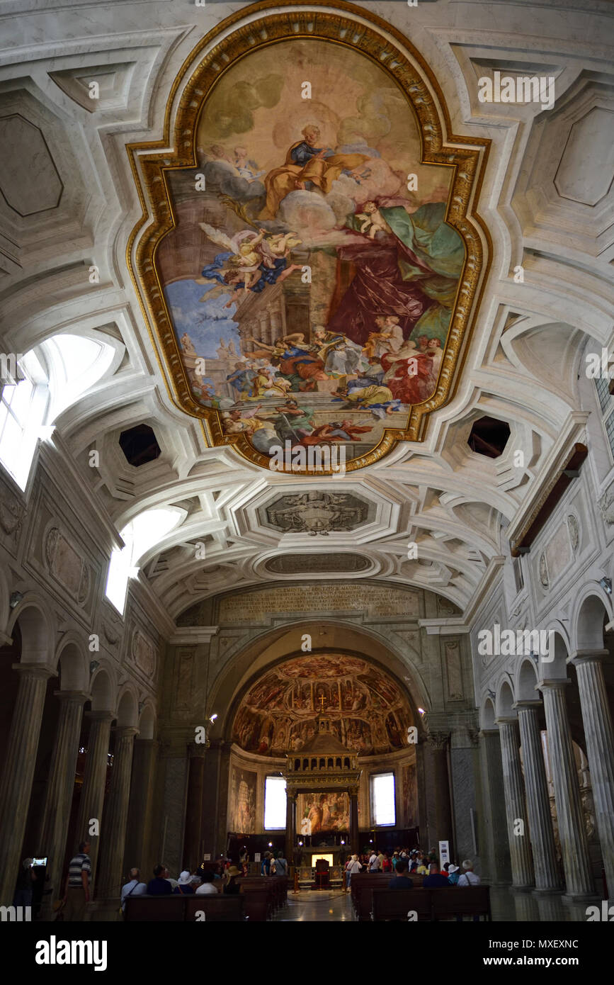 Rome, Italy, interior of Saint Peter in Chains (San Pietro in Vincoli ...
