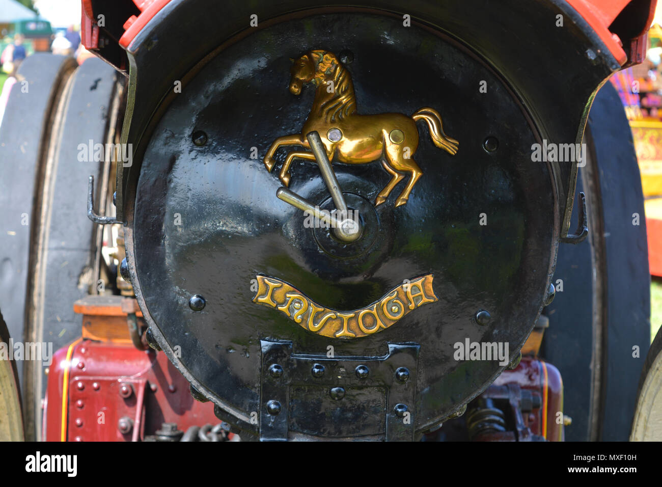 Steam engine detail, Sherborne Castle Country Fair, Sherborne, Dorset ...