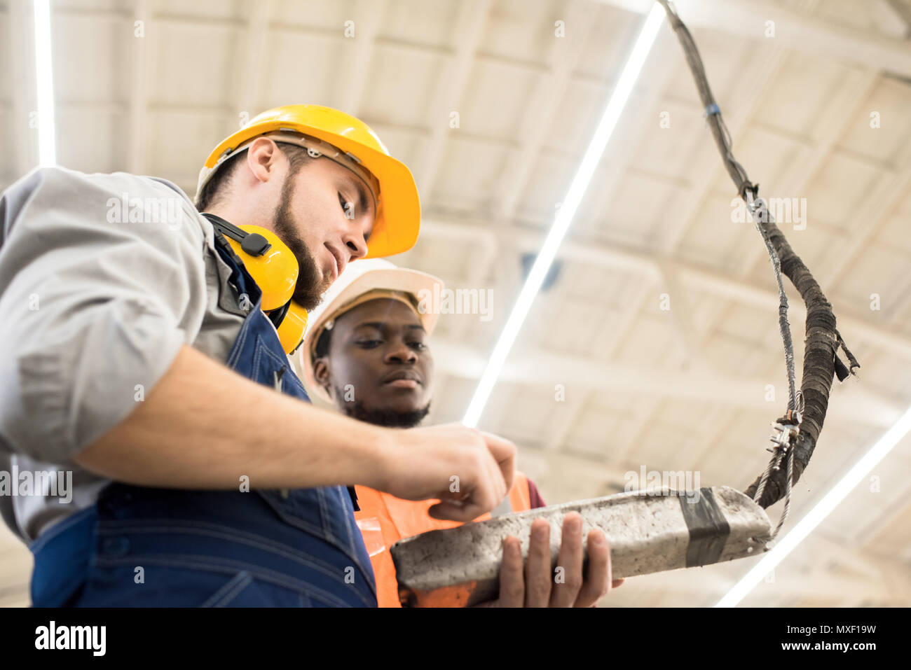Teamwork at Production Department Stock Photo - Alamy