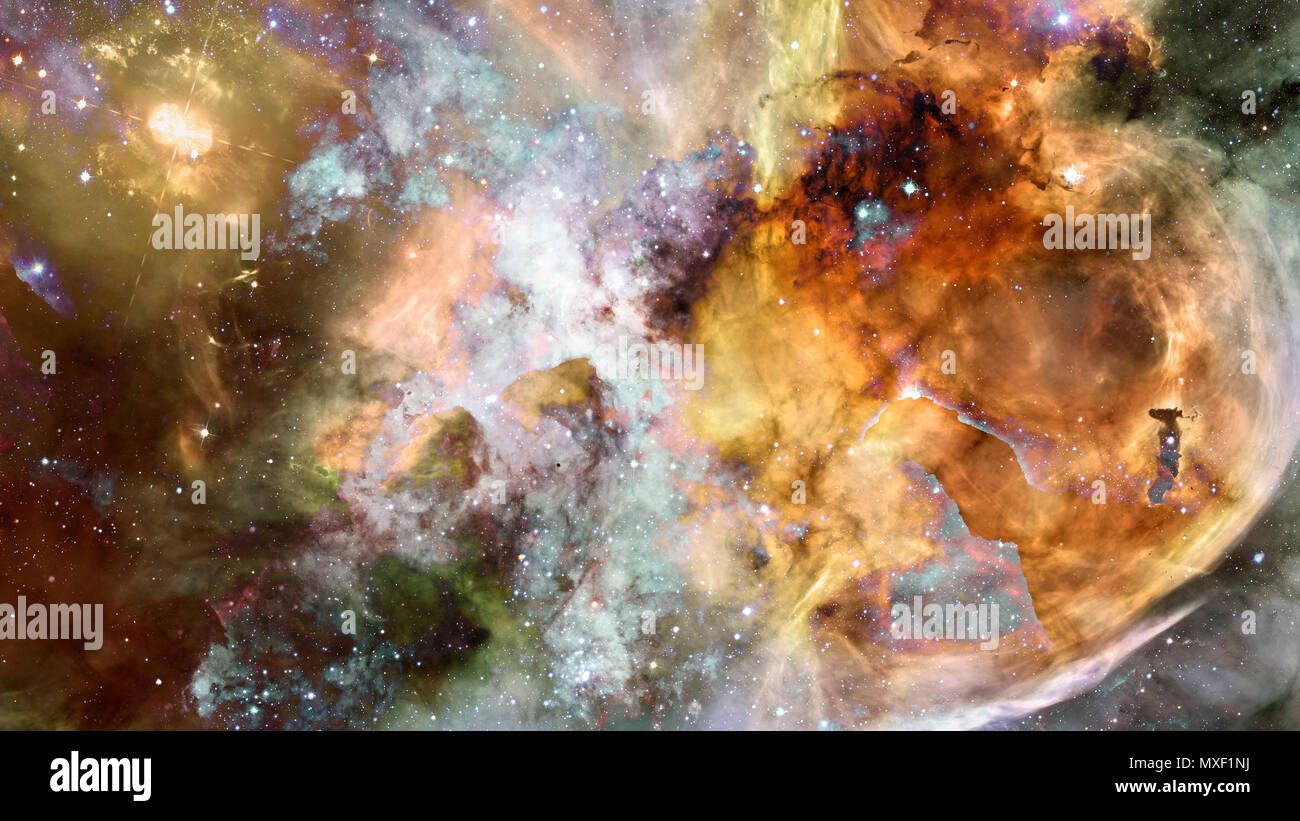 Universe filled with stars, nebula and galaxy. Elements of this image ...
